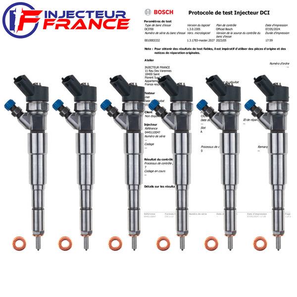 6x Injecteur Bosch 0445110047 BMW 330d 3.0 Diesel – InjecteurFrance
