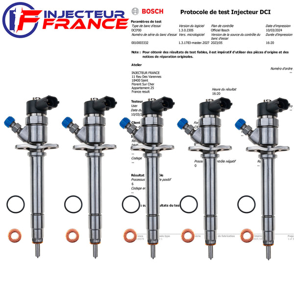 5x Injecteur Bosch 0445110078 Volvo S60 S80 XC70 XC90 D5 – InjecteurFrance