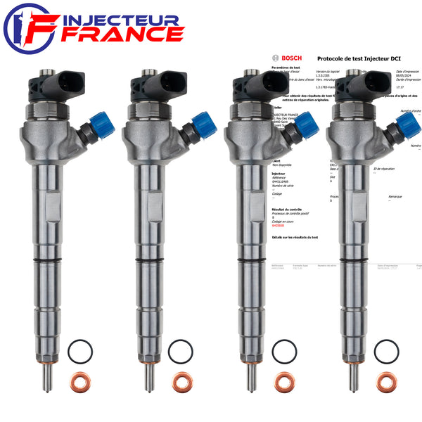 4x Injecteur Bosch 0445110469 VW Audi 2.0 TDI 04L130277AC – InjecteurFrance