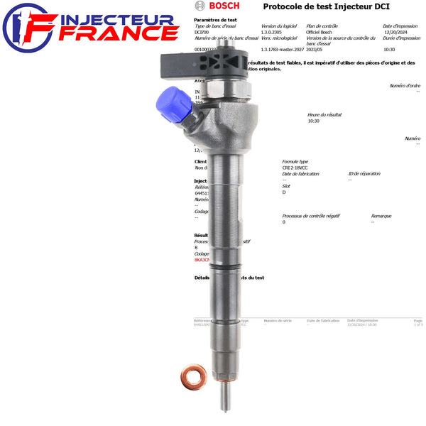 Injecteur Bosch 0445110477 2.0 TDI Audi VW Seat – InjecteurFrance